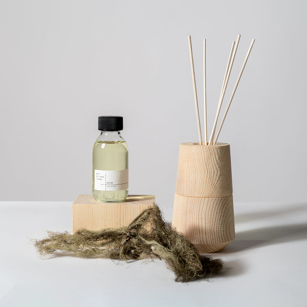 HETKINEN ヘトキネン | pine diffuser vessel & diffuser set [hiljaisuus] – Hetkinen